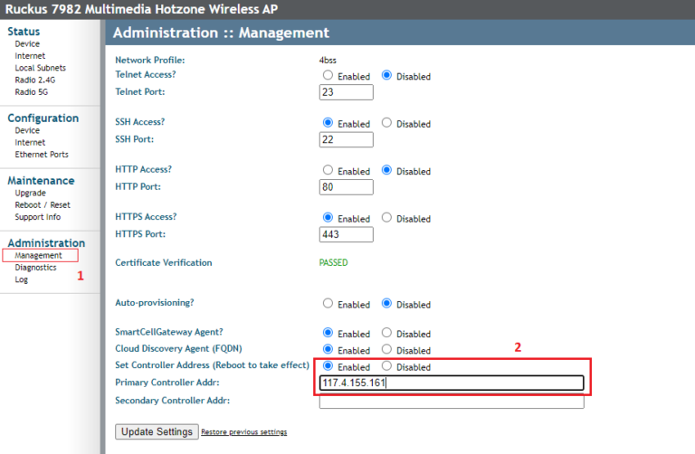 Hướng dẫn tích hợp Access Point Ruckus với SmartZone - Công ty Bình Minh (BMA JSC)